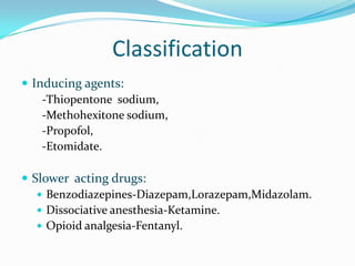 ANAESTHESIA-INTRAVENOUS | PPTX