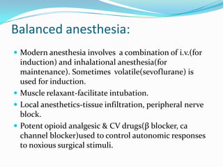 ANAESTHESIA-INTRAVENOUS | PPTX