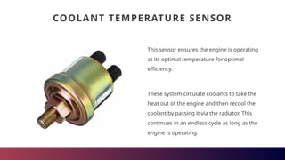 Sensors used in Engine compartment of Cars | PPTX