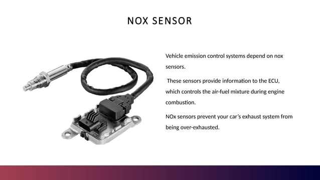 Sensors used in Engine compartment of Cars | PPT
