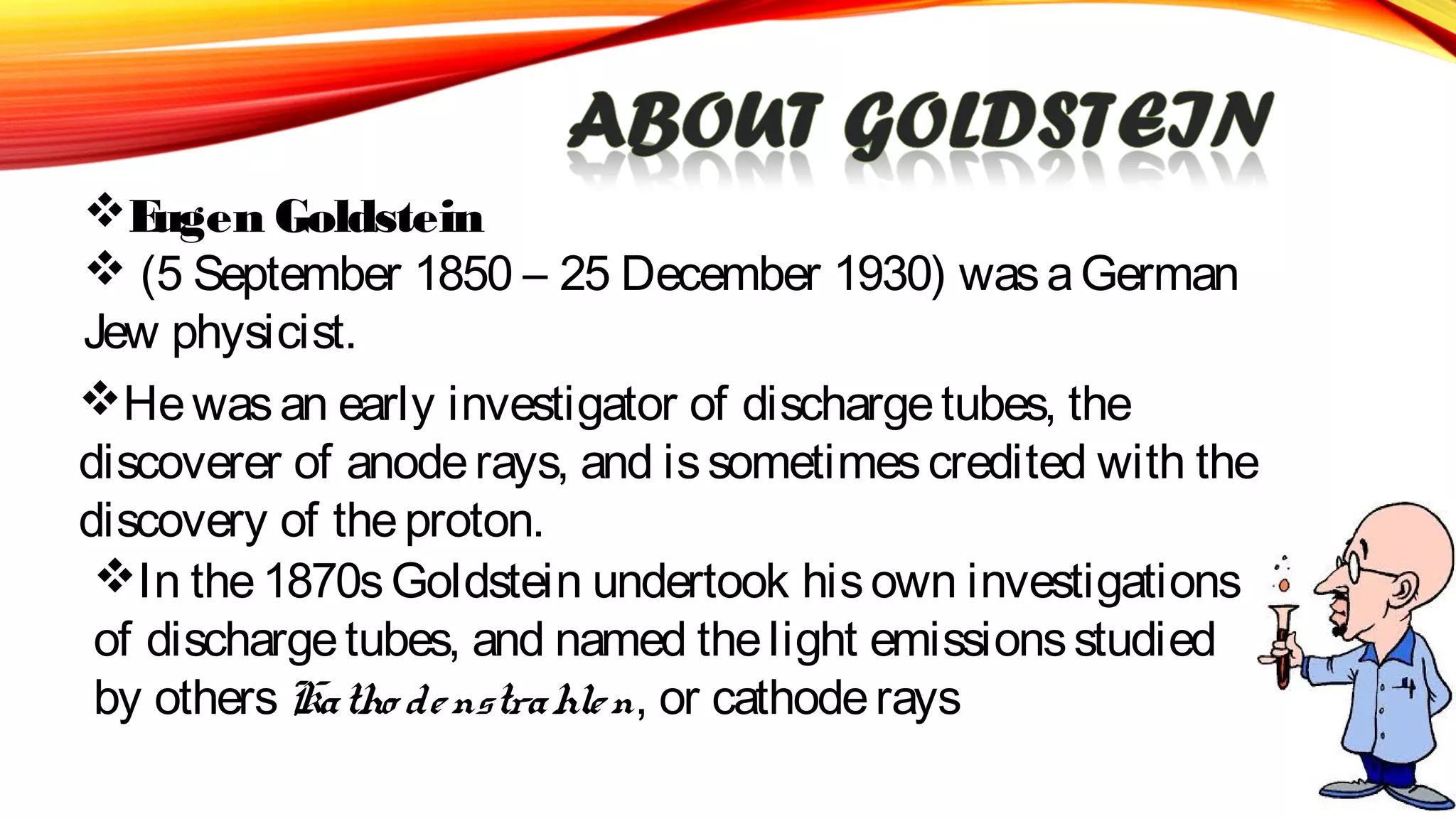 discovery of proton | PPT