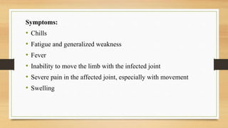 A case study on septic arthritis | PPTX