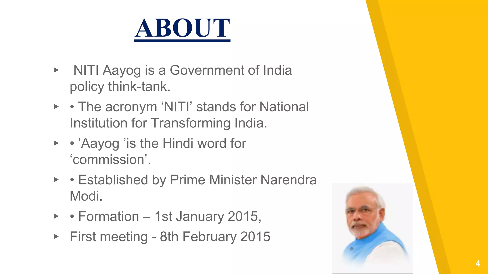 NITI AAYOG PROJECT 2020 | PPTX