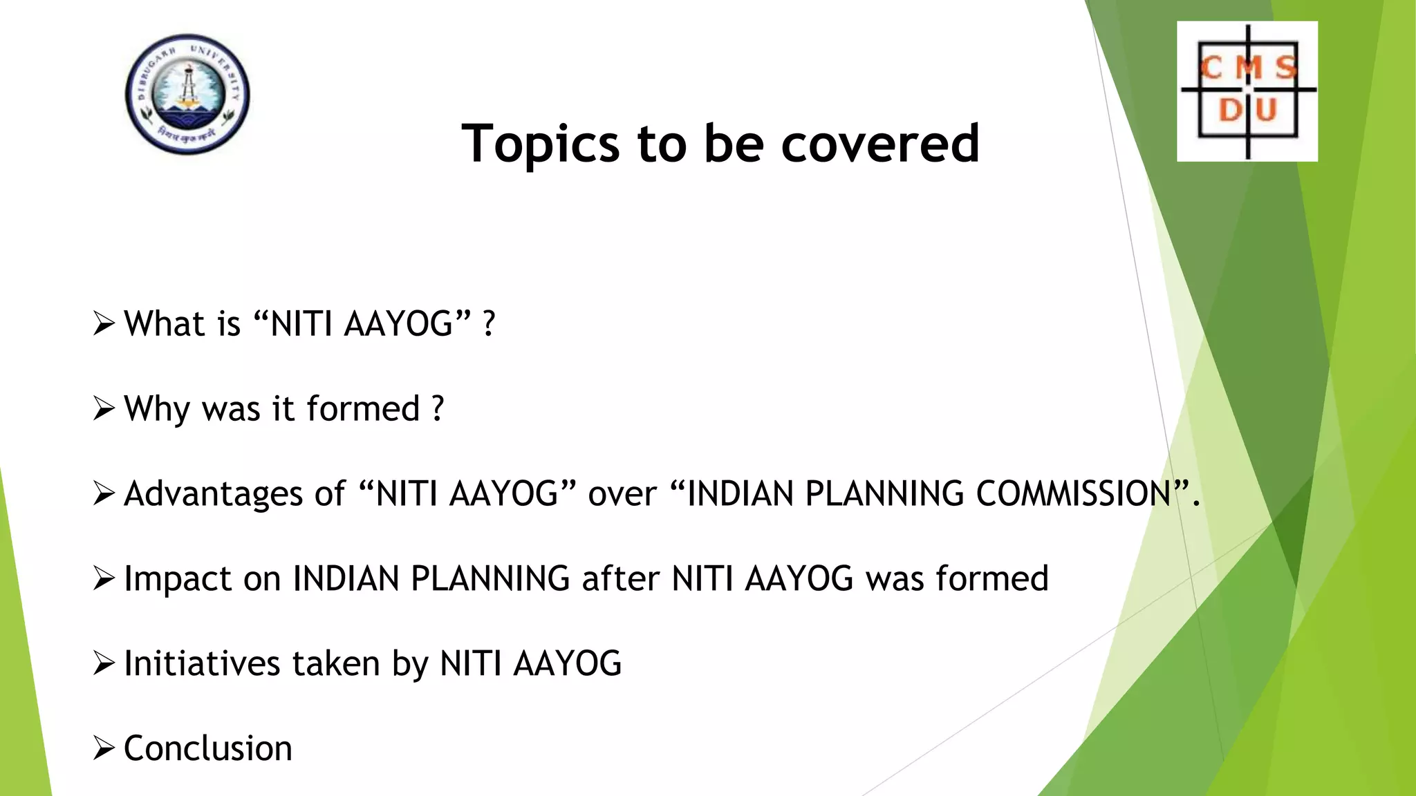Niti aayog | PPTX