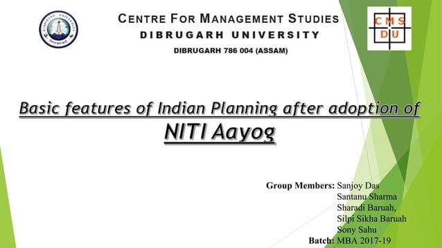 Niti aayog | PPTX