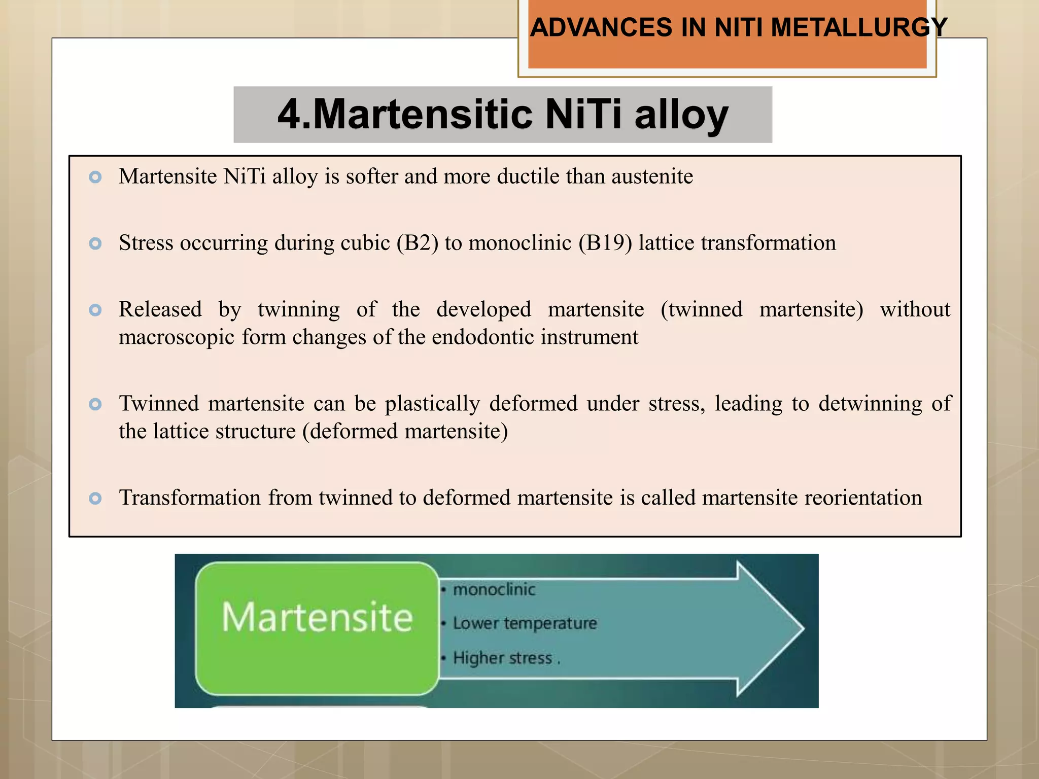 NiTi files - RECENT ADVANCES | PPTX