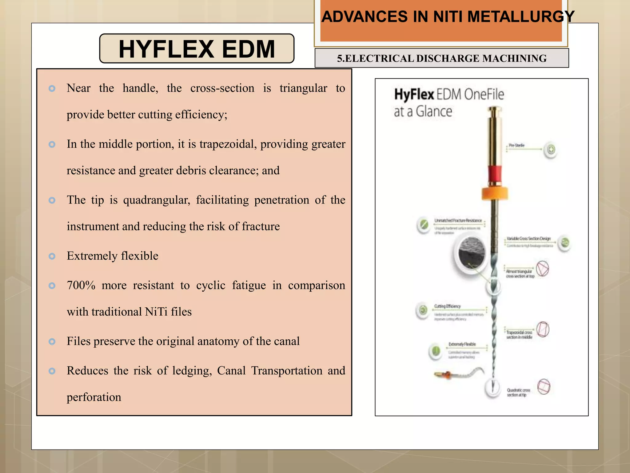NiTi files - RECENT ADVANCES | PPTX