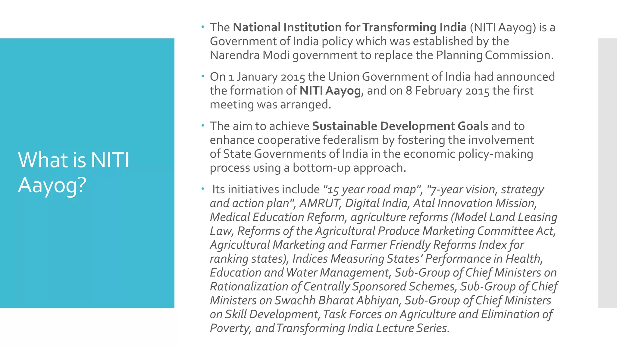 What after Five Year Plans? NITI ayog | PPTX