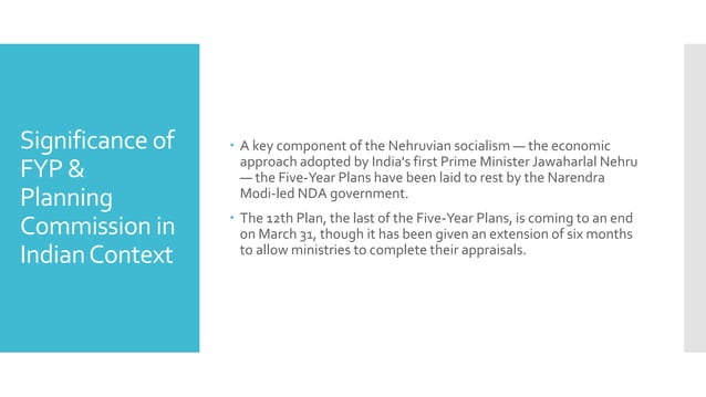 What after Five Year Plans? NITI ayog | PPTX
