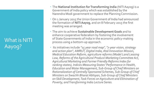 What after Five Year Plans? NITI ayog | PPTX