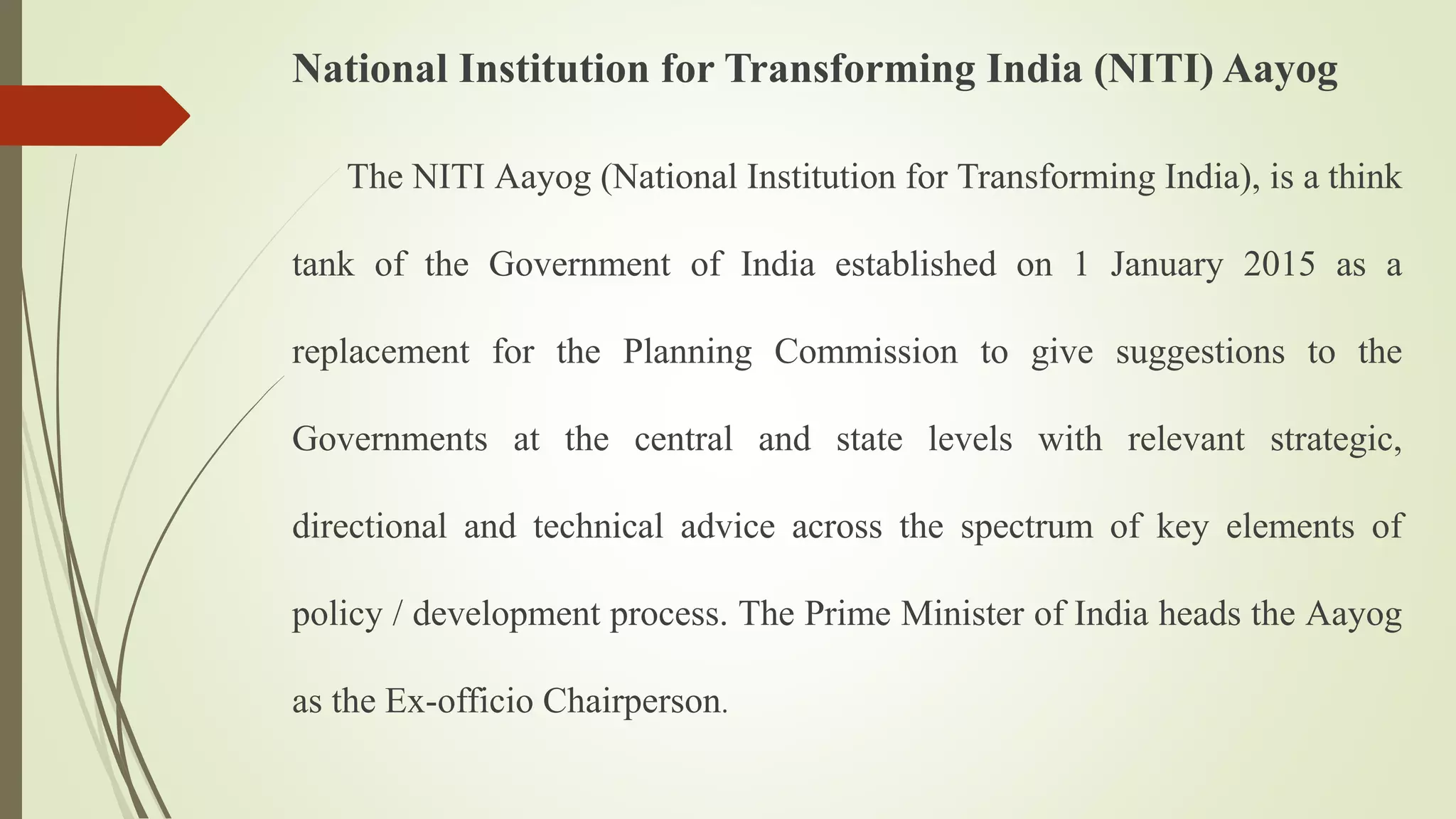 Niti ayog | PPT