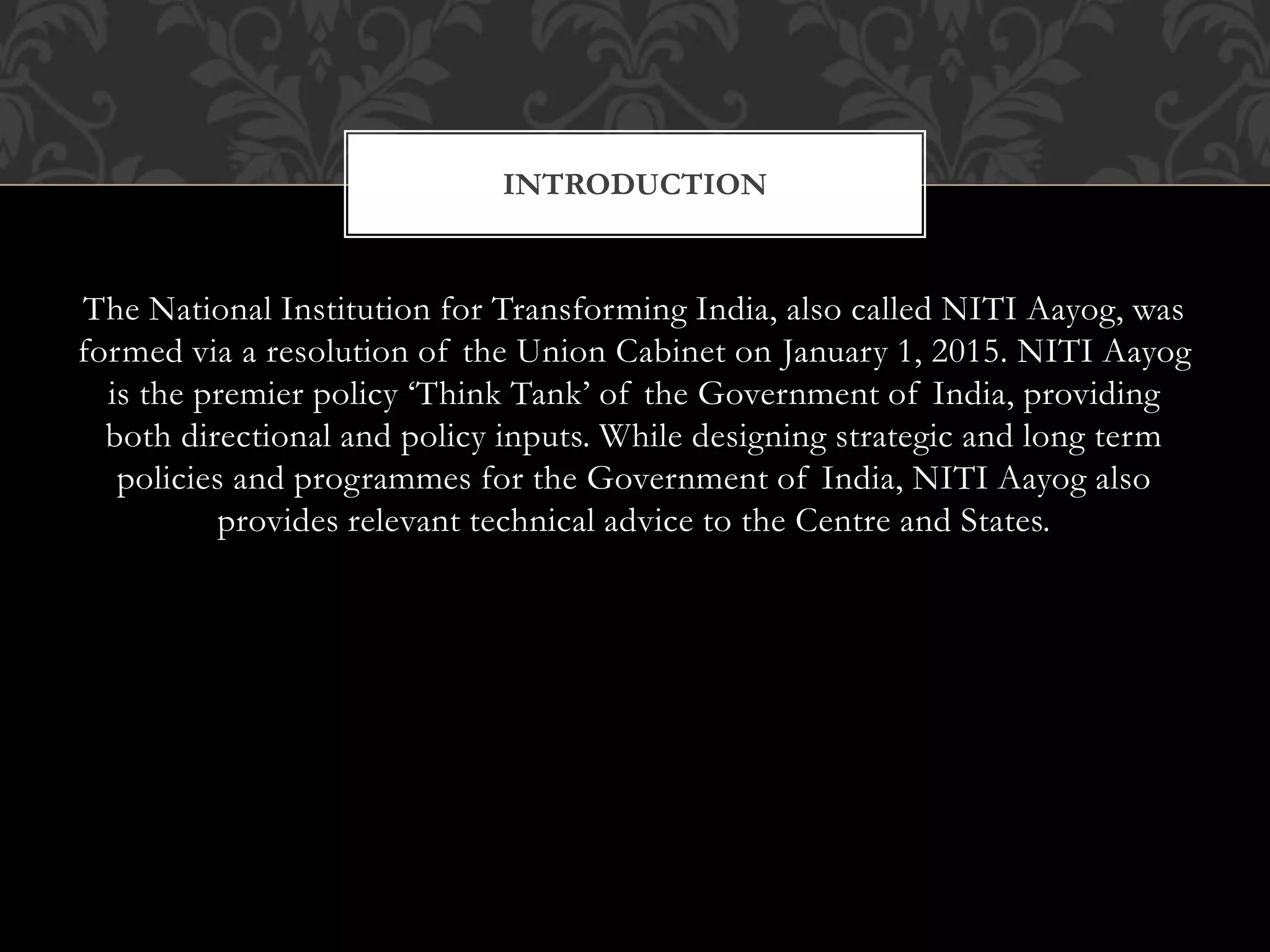 Niti ayog | PPT