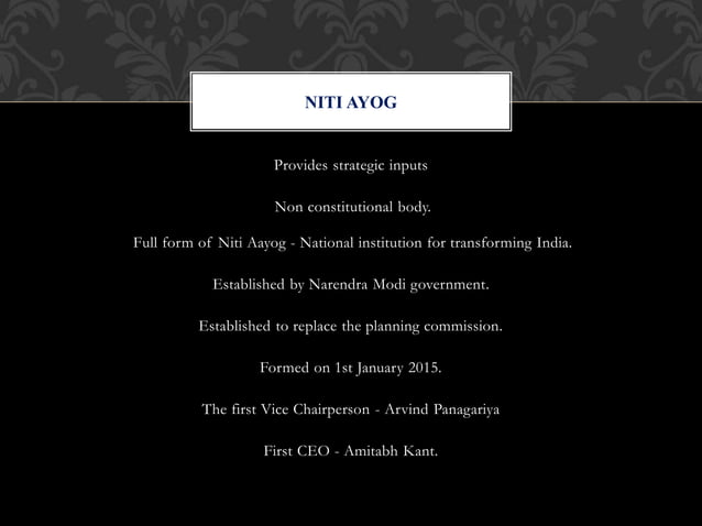 Niti ayog | PPT