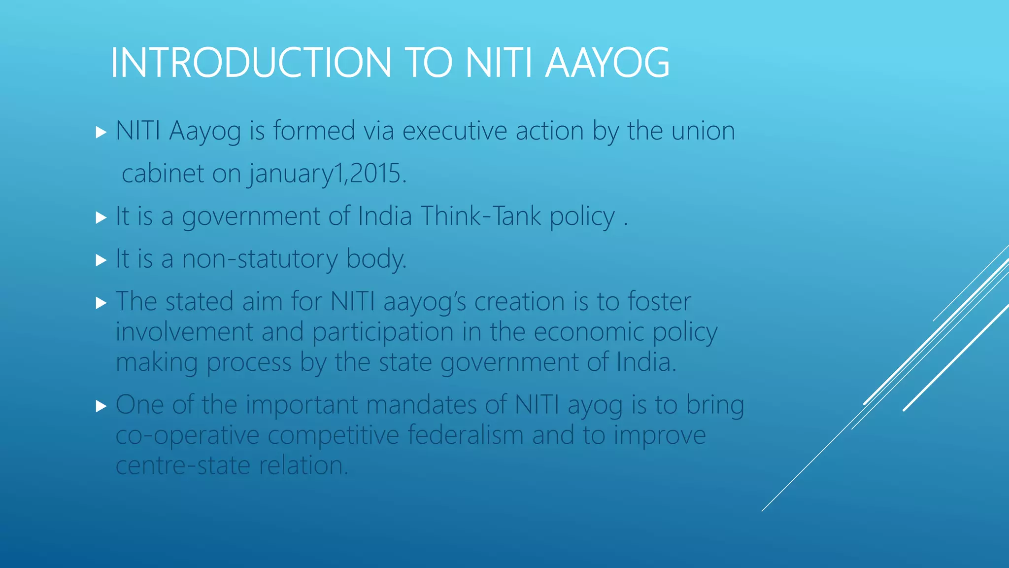 NITI aayog presentation | PPTX