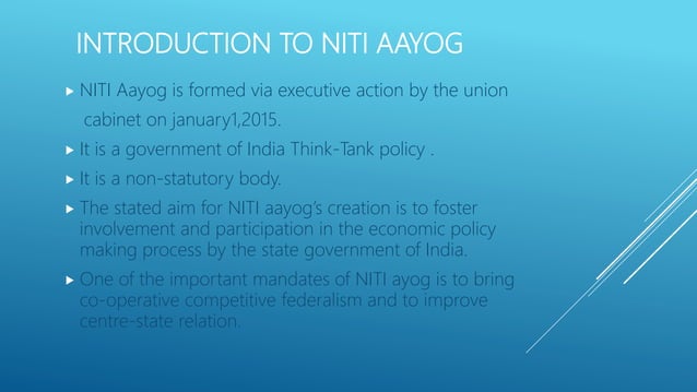 NITI aayog presentation | PPTX