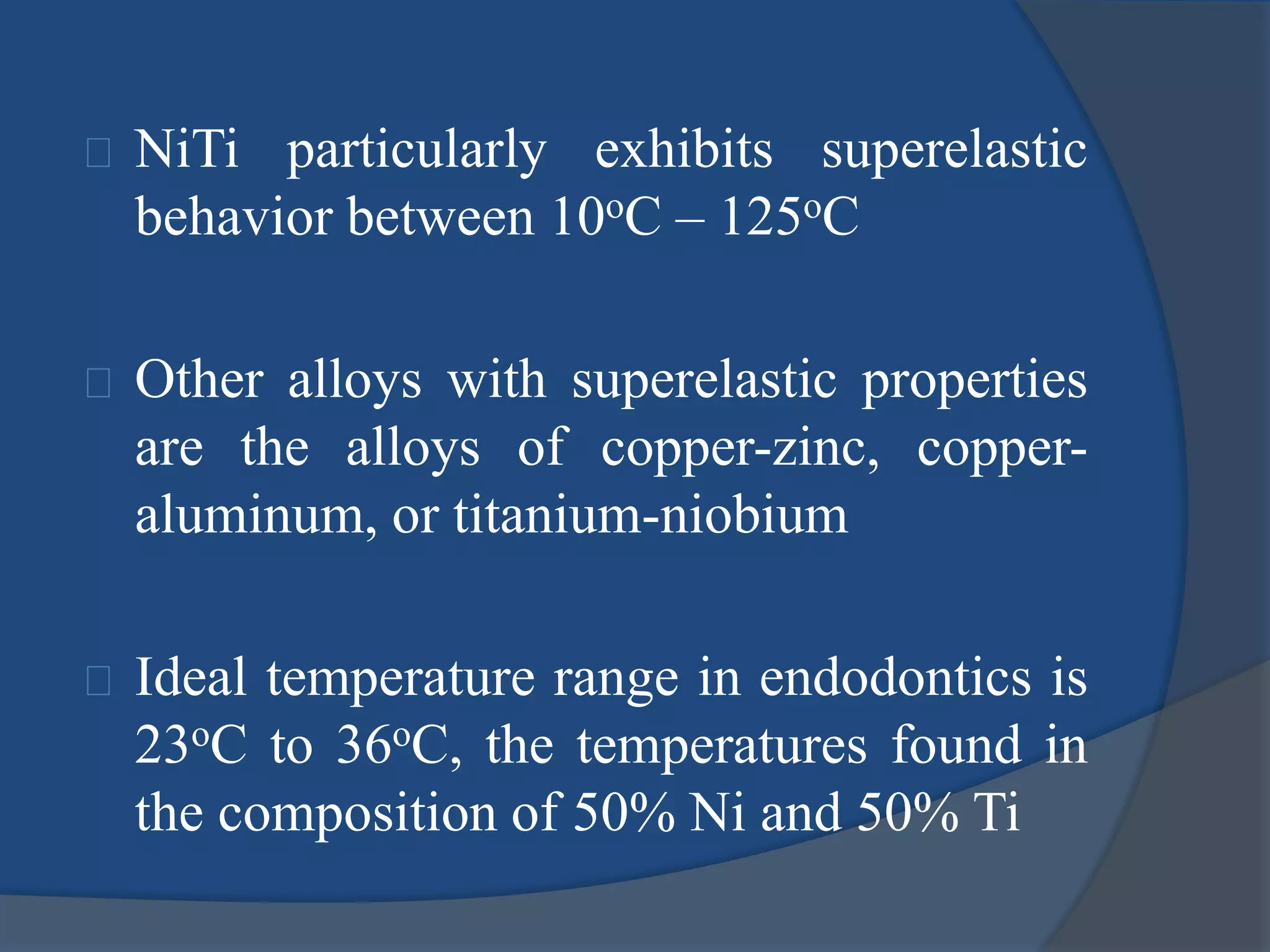 Nickel Titanium Instruments in Endodontics: Part-1 | PPTX