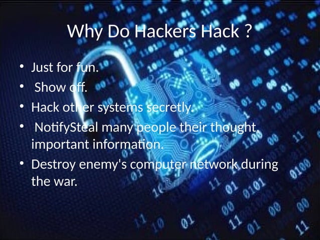 Hacking presentation or hacker control the world.pptx