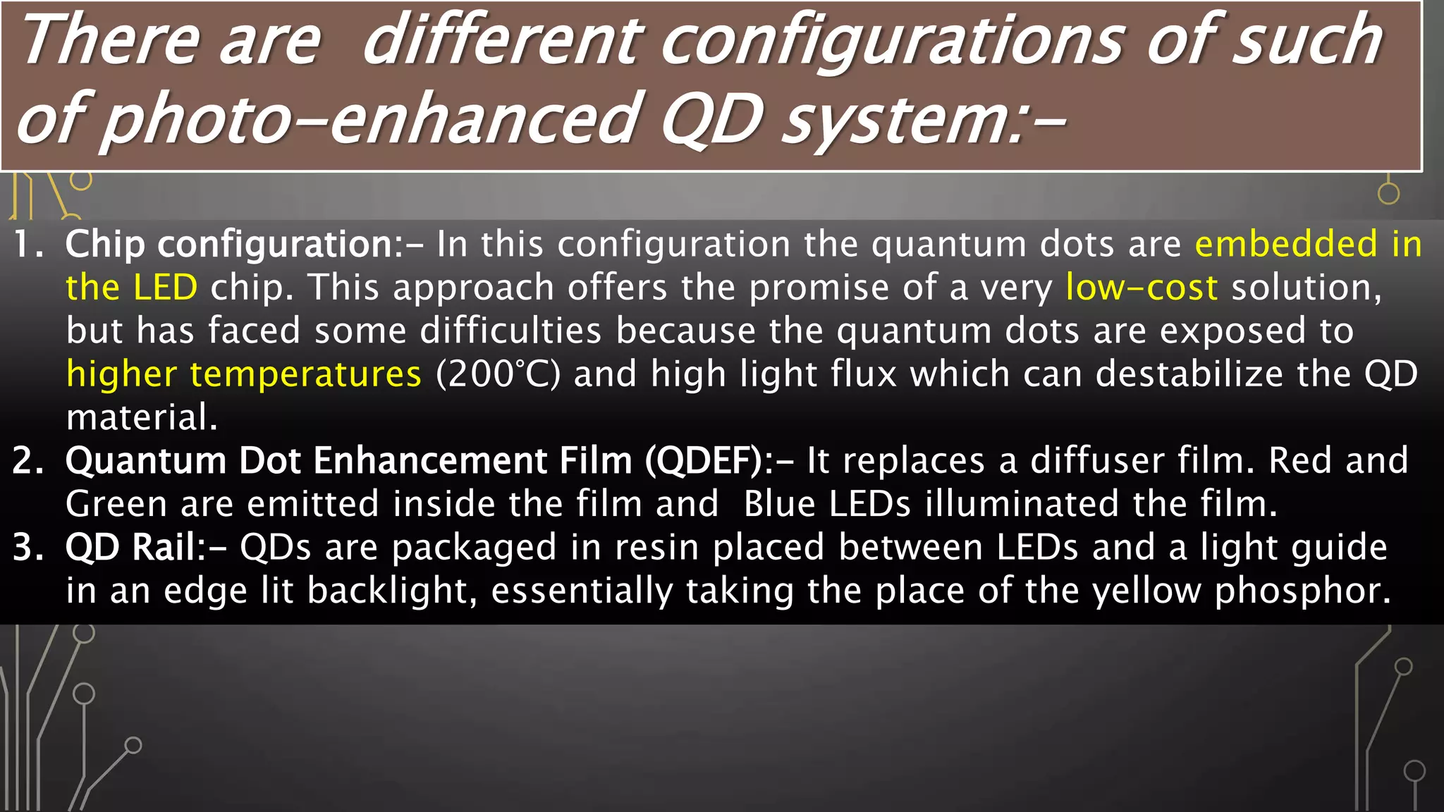 Quantum dot displays | PPTX
