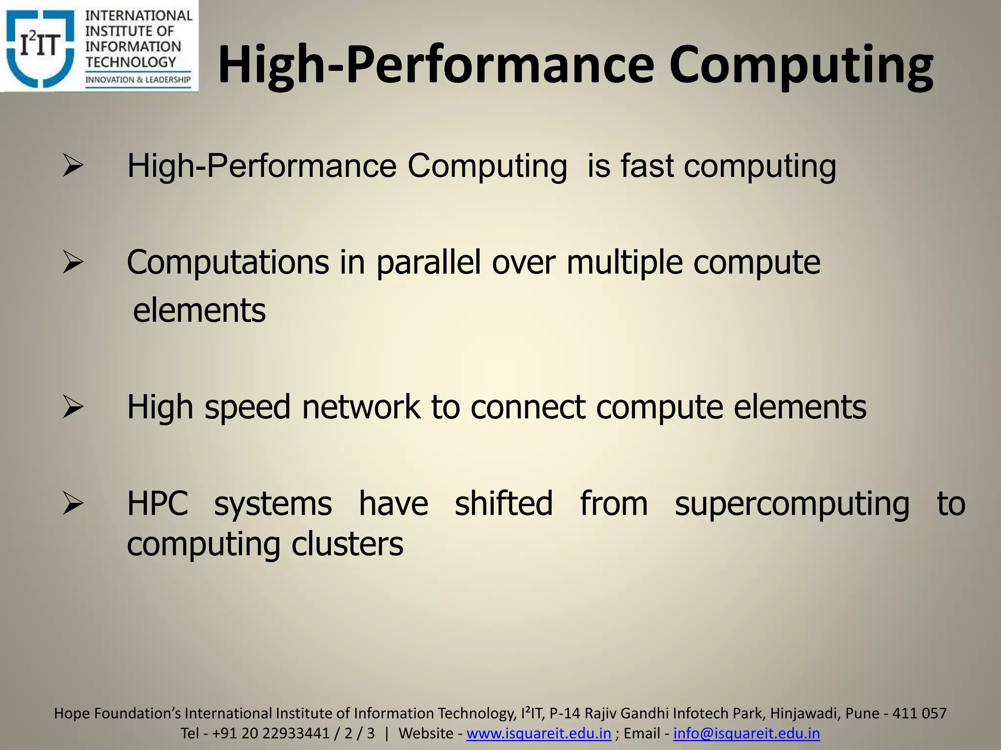What Is High Performance-Computing? | PPT