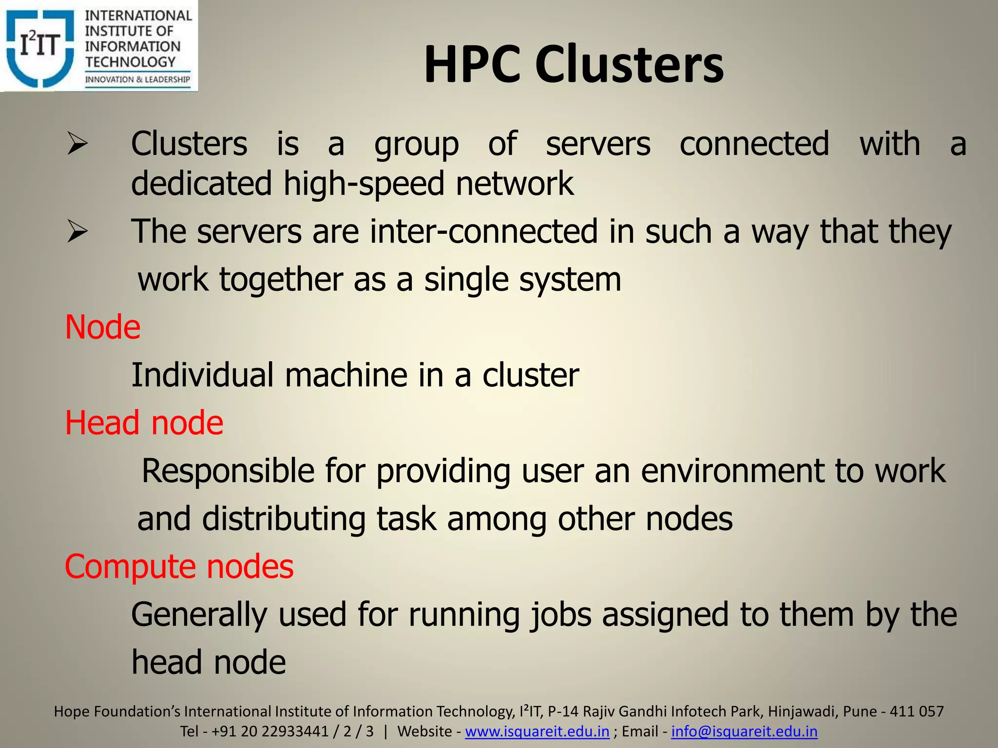 What Is High Performance-Computing? | PPT