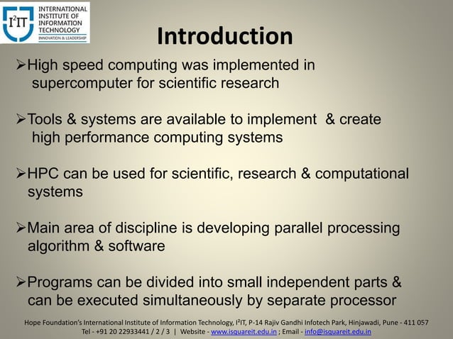 What Is High Performance-Computing? | PPT