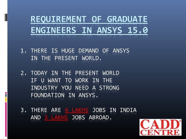 ansys presentation | PPT