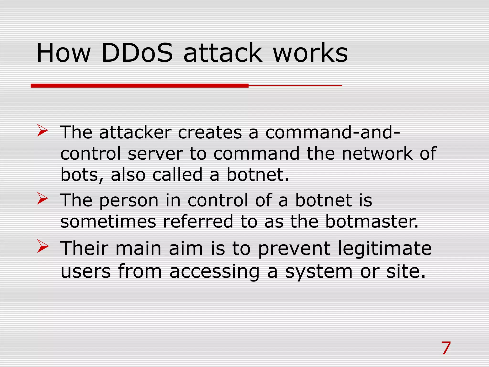 DDoS Attack PPT by Nitin Bisht | PPT
