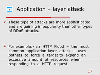 DDoS Attack PPT by Nitin Bisht | PPT
