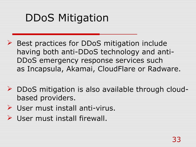 DDoS Attack PPT by Nitin Bisht | PPT