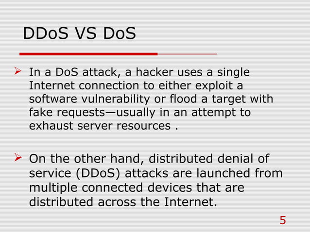 DDoS Attack PPT by Nitin Bisht | PPT
