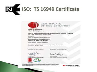 Nitin Enterprises - Company Profile | PPTX