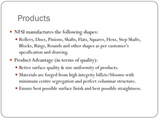 Nitin forgings and steel industries | PPTX