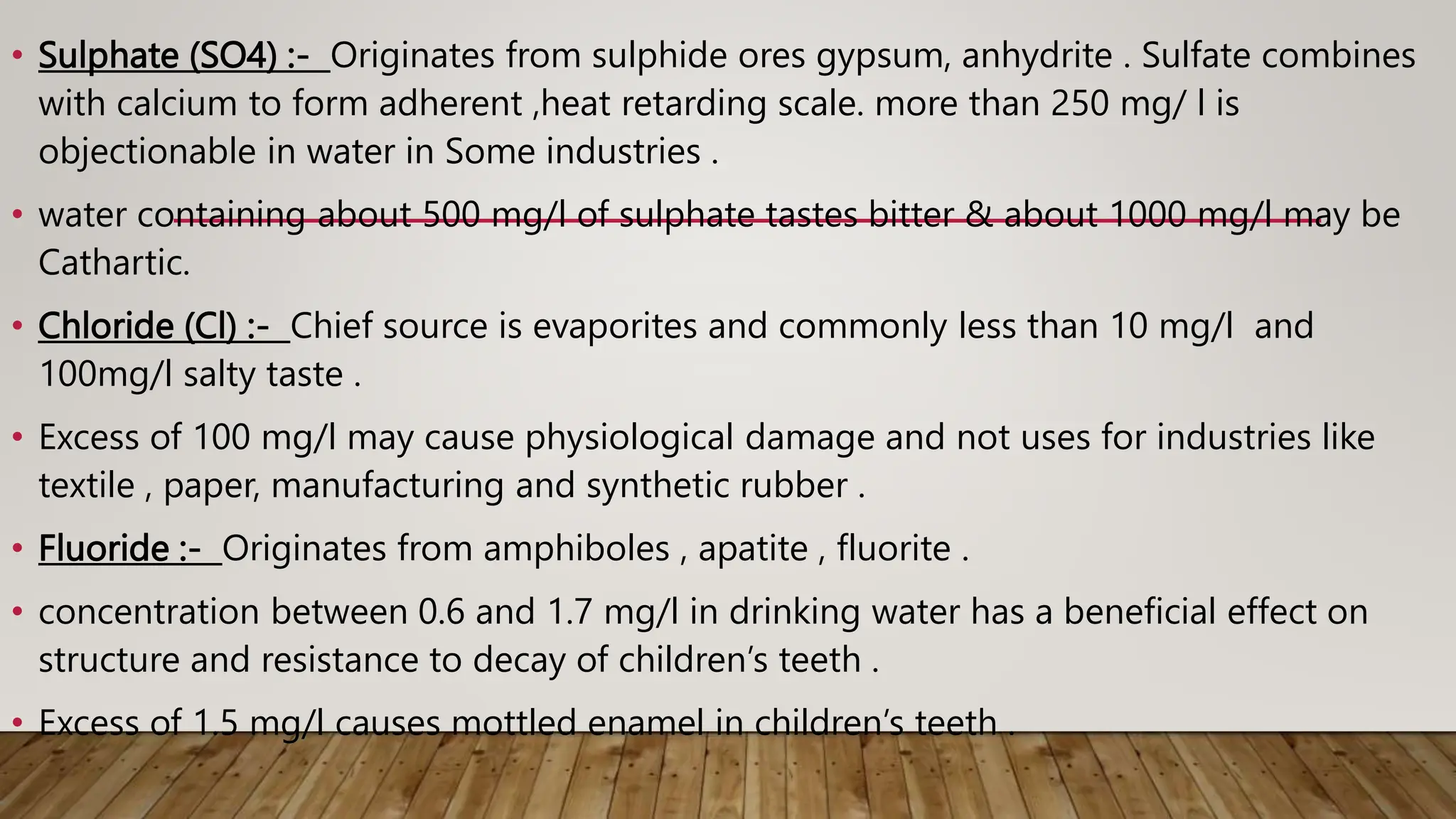 Water quality parameters | PPTX