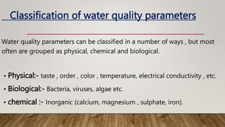 Water quality parameters | PPTX