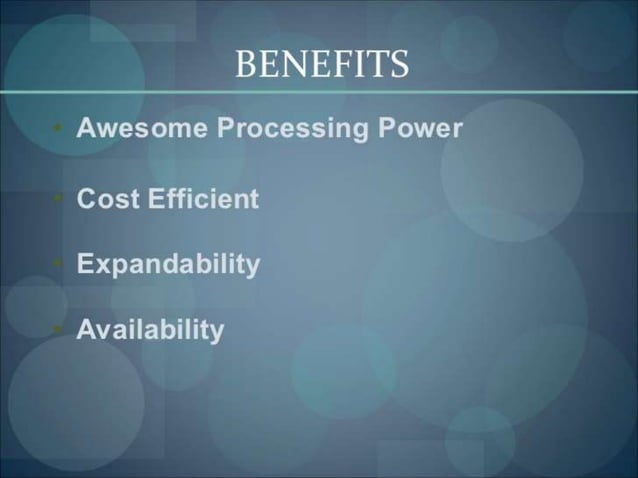 Cluster Computing Ppt