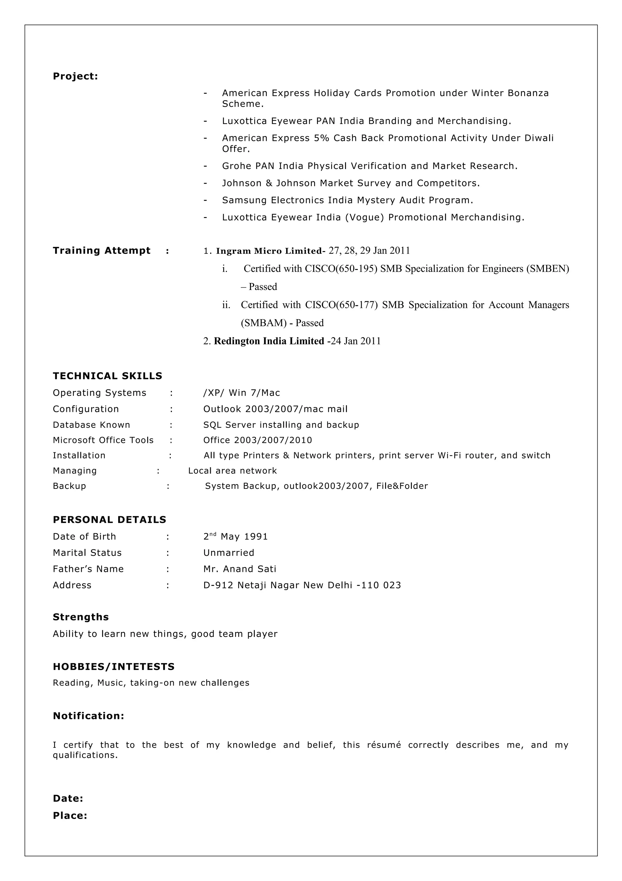 Nitin resume final | DOC | Operating Systems | Computer Software and ...