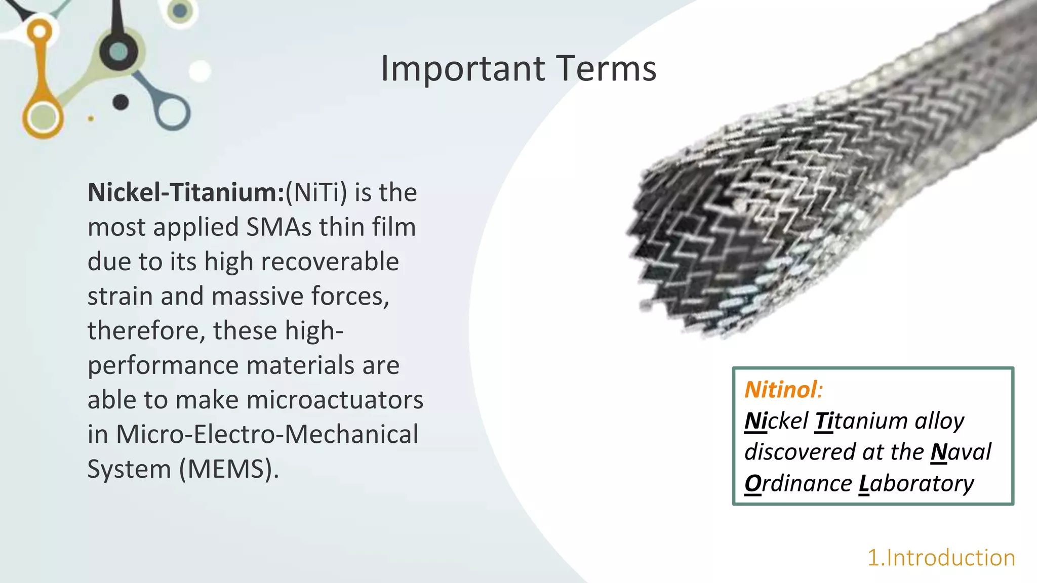 Nickel -Titanium alloys (NiTi) PPT.pptx