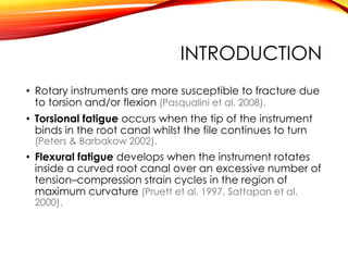 NiTi Rotary files - Endodontic review reports | PDF