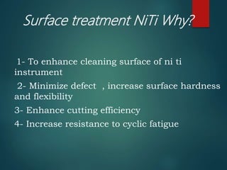 NiTi (in endodontics) | PPTX