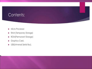basic of computer | PPT