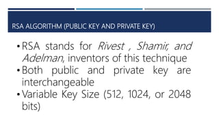 cryptography and network security | PPTX