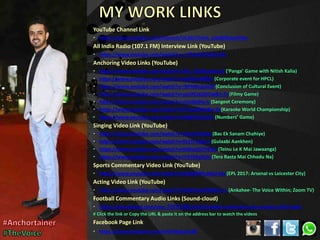 Nitish Kalia (anchor, emcee, commentator, singer, mimic, actor) | PPT