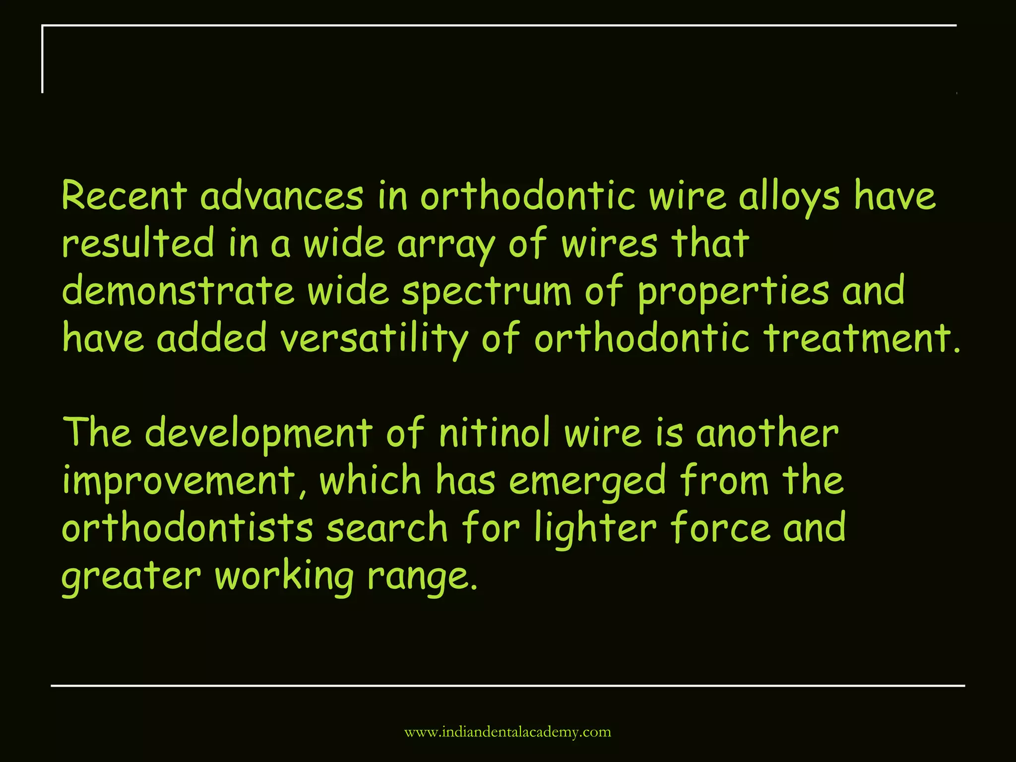 NITI wires | PPT