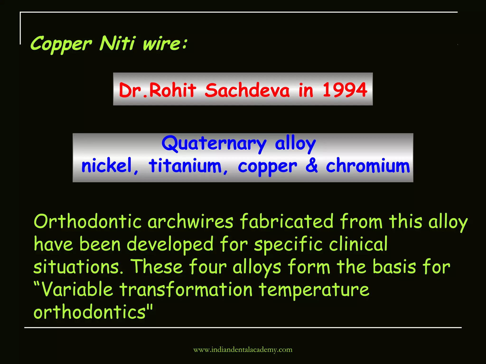 NITI wires | PPT