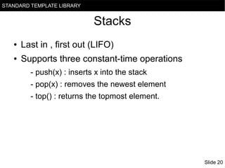 Talk on Standard Template Library | PPT