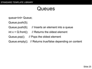 Talk on Standard Template Library | PPT