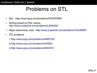 Talk on Standard Template Library | PPT