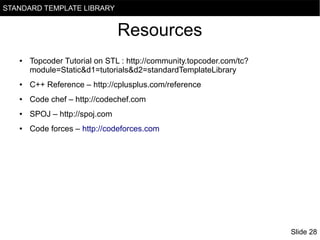 Talk on Standard Template Library | PPT