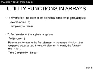 Talk on Standard Template Library | PPT