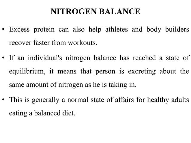 Nitrogen balance | PPTX